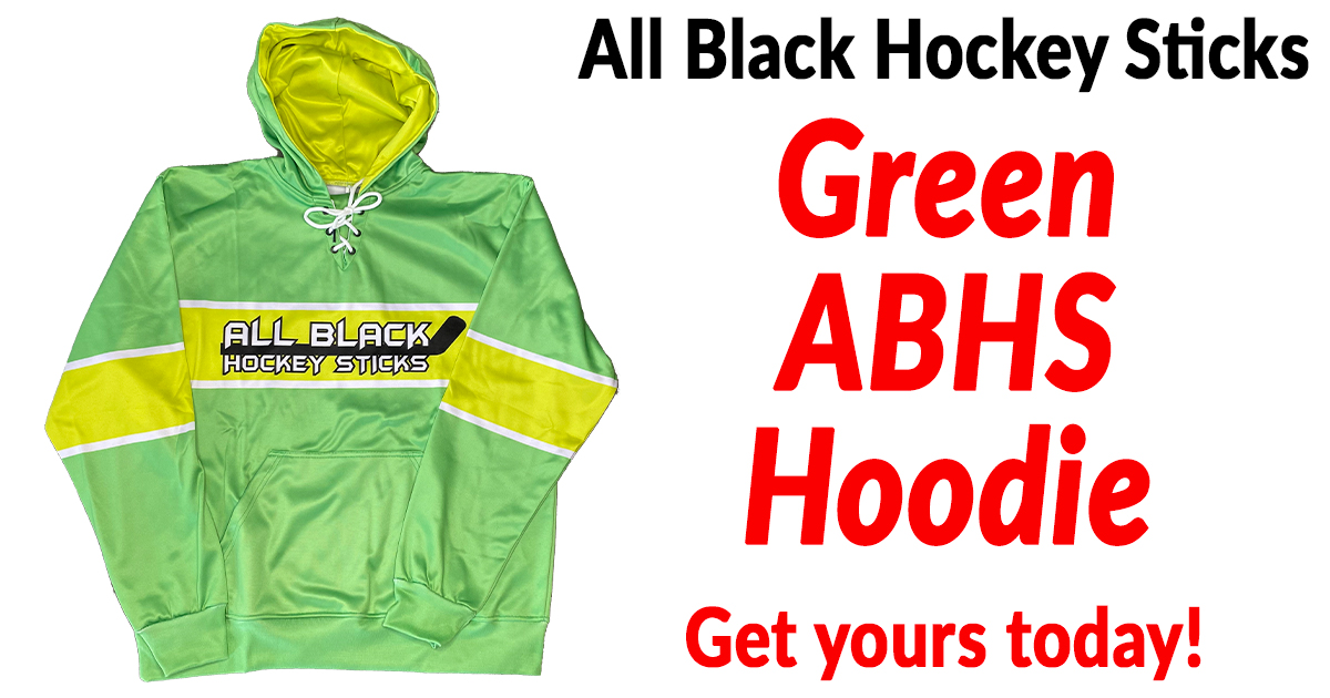 Green ABHS Stripe Hoodie - All Black Hockey Sticks