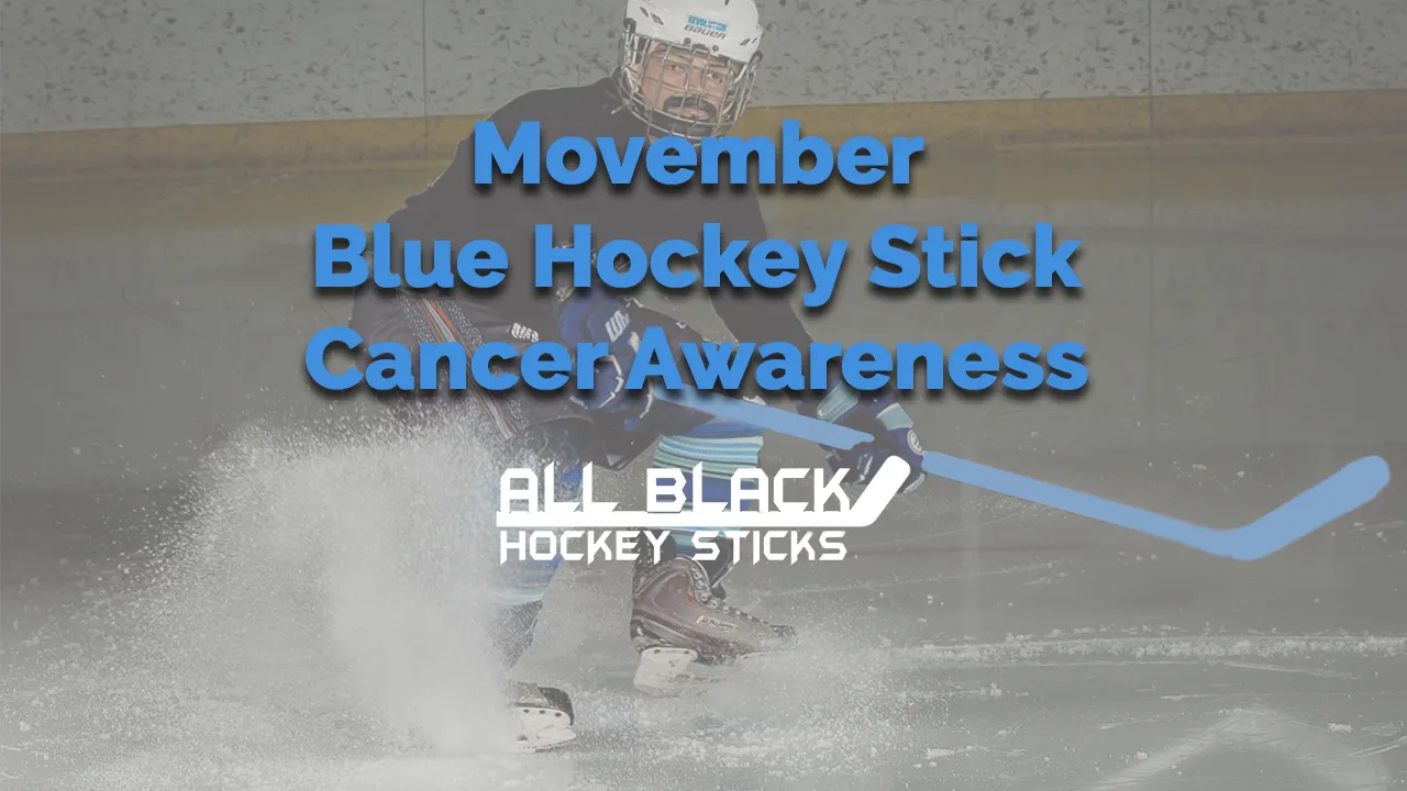 Movember Senior Ice Hockey Stick - All Black Hockey Sticks
